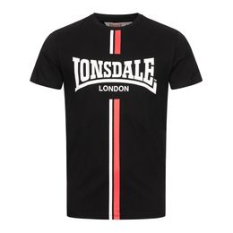 Lonsdale T-Shirt 'Altandhu' Herren Gr&ouml;&szlig;e M grenadine / schwarz / wei&szlig;