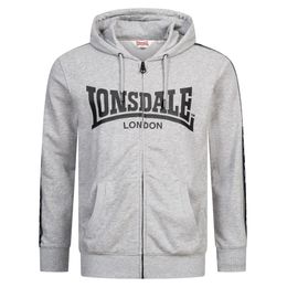 Lonsdale Sweatjacke 'BIGTON' Herren Gr&ouml;&szlig;e M grau / schwarz
