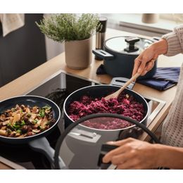 Tchibo - Kochtopf mit Glasdeckel &raquo;Alu Recycled Induction b.green&laquo; - schwarz