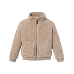 Tchibo - Teddypl&uuml;schjacke - M&auml;dchen - Gr. 146/152 - beige
