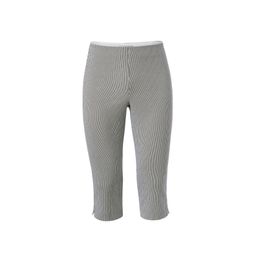 Tchibo - Gestreifte Stretchhose in 3/4-L&auml;nge - Damen - Gr. XL - schwarz/gestreift