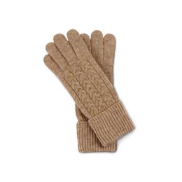 Tchibo - Strickhandschuhe mit Zopfmuster - cognac