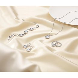 Tchibo - Ringe veredelt mit Kristallen von Swarovski - Damen - Gr. 18 - silber