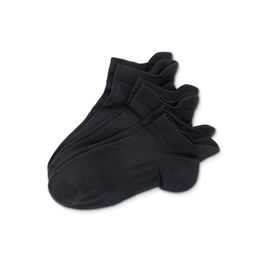 Tchibo - 3 Paar Funktions-Laufsocken - Unisex - Gr. 43-46 - schwarz