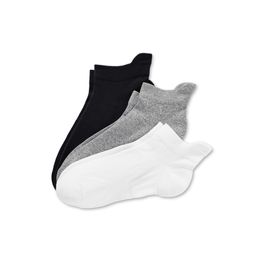 Tchibo - 3 Paar Funktions-Laufsocken - Unisex - Gr. 43-46 - schwarz
