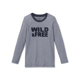 Tchibo - Langarmshirt - Jungen - Gr. 170/176 - dunkelblau/gestreift