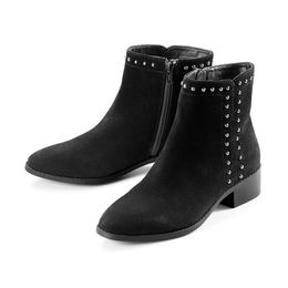 Tchibo - Veloursleder-Boots - Damen - Gr. 39 - schwarz