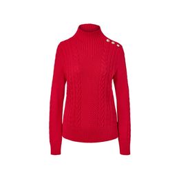 Tchibo - Strickpullover mit Kn&ouml;pfen - Damen - Gr. S - rot