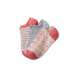 Tchibo - 3 Paar Damen-Sneakersocken - Damen - Gr. 39-42 - braun