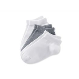 Tchibo - 3 Paar Sneakersocken - Kinder - Gr. 35-38 - wei&szlig;