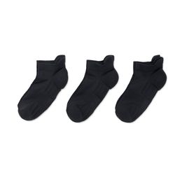 Tchibo - 3 Paar Unisex-Profi-Laufsocken - Unisex - Gr. 43-46 - schwarz