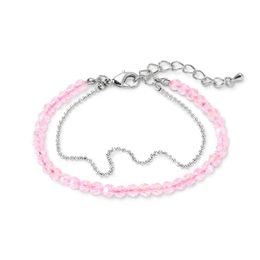 Tchibo - Armband mit facettierten Glassteinen - silber