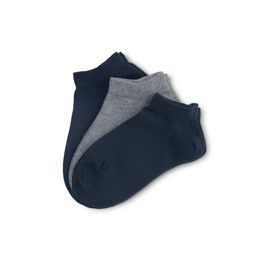 Tchibo - 3 Paar Sneakersocken - Kinder - Gr. 39-42 - dunkelblau