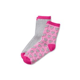 Tchibo - 2 Paar Damen-Socken - Damen - Gr. 35-38 - grau