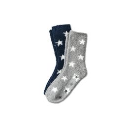 Tchibo - 2 Paar Kuschelsocken - Kinder - Gr. 39-42 - wei&szlig;