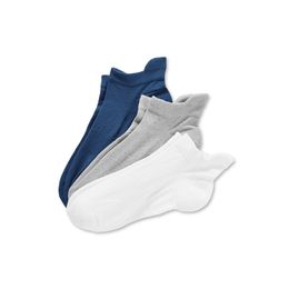 Tchibo - 3 Paar Funktions-Laufsocken - Damen - Gr. 35-38 - wei&szlig;