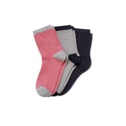 Tchibo - 3 Paar Socken - Damen - Gr. 35-38 - dunkelblau