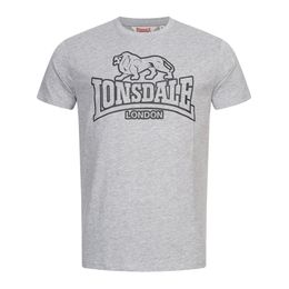 Lonsdale T-Shirt 'Allanfearn' Herren Gr&ouml;&szlig;e L graumeliert / schwarz
