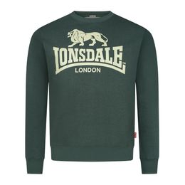 Lonsdale Sweatshirt 'Go Sport' male size S Ecru / Blue / Fir / Red