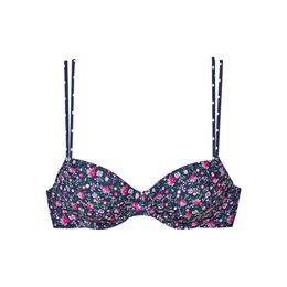 Buffalo Bikini-Top 'Evi' Damen Gr&ouml;&szlig;e 70 navy / pink / wei&szlig;