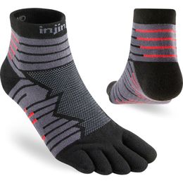 injinji Run Technical Mini-Crew Bekleidung Unisex schwarz XL