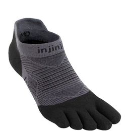 injinji Run Original Weight No Show Bekleidung Unisex schwarz