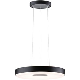 Paulmann Pendelleuchte "Puric Pane", schwarz (schwarz, grau), 1, &Oslash; 40cm, 1 Stk., Leuchten, LED, dimmbar, Schwarz, Grau, Metall, Pendelleuchte