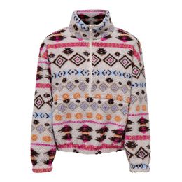 Only Pullover 'ONLJANNE' Damen Gr&ouml;&szlig;e M braun / grau / graphit / orange