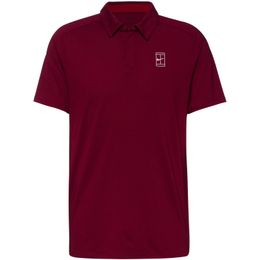 Nike Court Advantage Tennis Polo Herren - Gr&ouml;&szlig;e S - rot