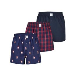 MG-1 Boxershorts 'Christmas' Herren Gr&ouml;&szlig;e XL navy / rot / wei&szlig;