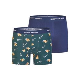 Happy Shorts Boxer shorts 'Christmas' male Blue, Green size S