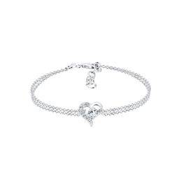 Elli Armband 'Herz' Damen Gr&ouml;&szlig;e 17 silber
