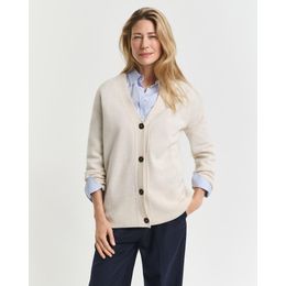 Gant Knit Cardigan female Beige size L