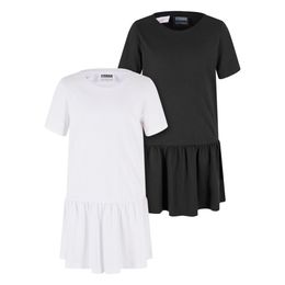 Urban Classics Kleid 'Valance' M&auml;dchen Gr&ouml;&szlig;e 152 schwarz / wei&szlig;