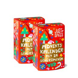 Just Spices 2 Kleine Gewürz Adventskalender im Set - Gewürzmischungen | 100% natürliche Zutaten | Gewürzsets | Geschenkideen