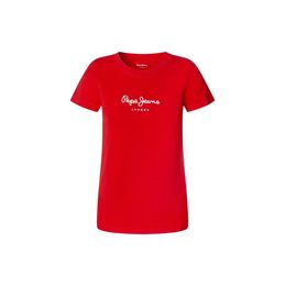 Pepe Jeans T-Shirt 'New Virginia' Damen Gr&ouml;&szlig;e XL rot / wei&szlig;