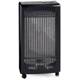 Bartolini Blaue Flamme Gasheizer mit offener Flamme 4200 W in schwarz - Heizstrahler