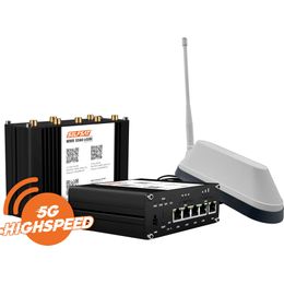 Selfsat MWR 5560 eSIM 5G Cat 20 WLAN Router mit SHARK 5G Dachantenne wei&szlig; bis 3,4 Gbps - Router-Sets