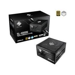 Asrock Steel Legend SL-1000G, PC-Netzteil schwarz, 1x 12-Pin High Power GPU, 3x PCIe, Kabelmanagement, 1000 Watt