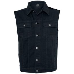 Urban Classics Denim Vest Weste schwarz in 3XL TB514 blackdark