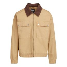 Urban Classics Mens Workwear Cotton Jacket &Uuml;bergangsjacke beige in S TB7624 unionbeige