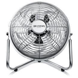 Brandson Bodenventilator 30 cm, Windmaschine Retro Stil, Ventilator, 3 Geschwindigkeitsstufen, Standventilator, hoher Luftdurchsatz