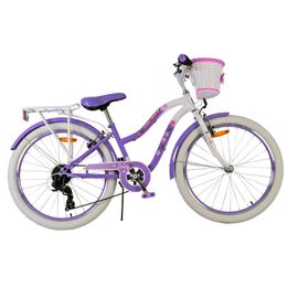 VOLARE Jugendfahrrad Lovely 24 Zoll, lila