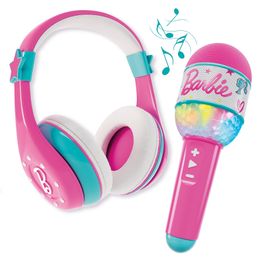 Lisciani 104468 - Barbie Bluetooth Kopfhörer mit Mikrofon Karaoke Kinder Headset Musik rosa