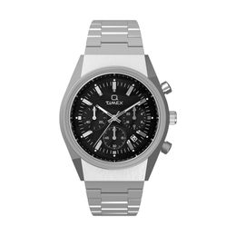 Timex Quartz Chronograph Watch ' Q Timex Falcon Eye Chronograph ' Herren Gr&ouml;&szlig;e One Size schwarz / silber