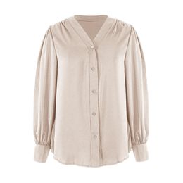 Imily Bela Bluse Damen Gr&ouml;&szlig;e L beige