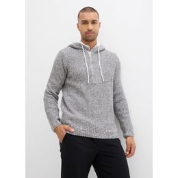 bonprix Pullover mit Kapuze, grau