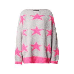 miss goodlife Pullover 'Stars' Damen Gr&ouml;&szlig;e M grau / pink