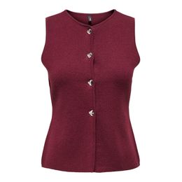 Only Strickweste 'ONLIbi' Damen Gr&ouml;&szlig;e XS bordeaux