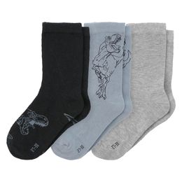 Topolino 3 Paar Jungen Socken mit Dino-Motiv